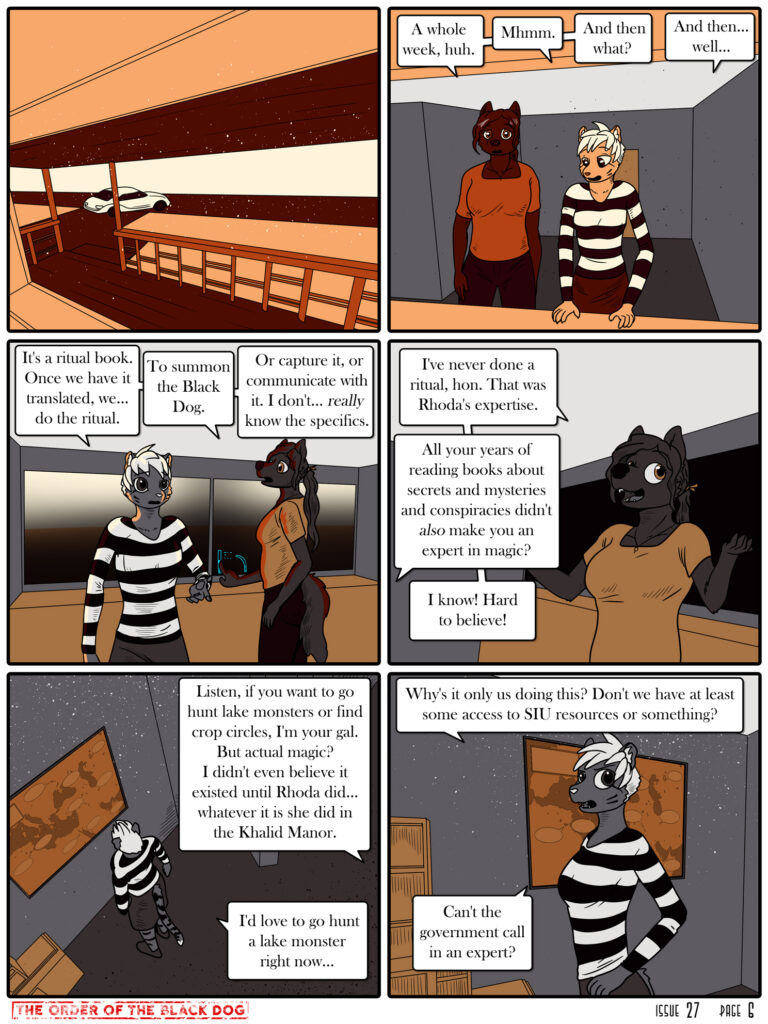 Issue 27, Page 6 – The Order of the Black Dog